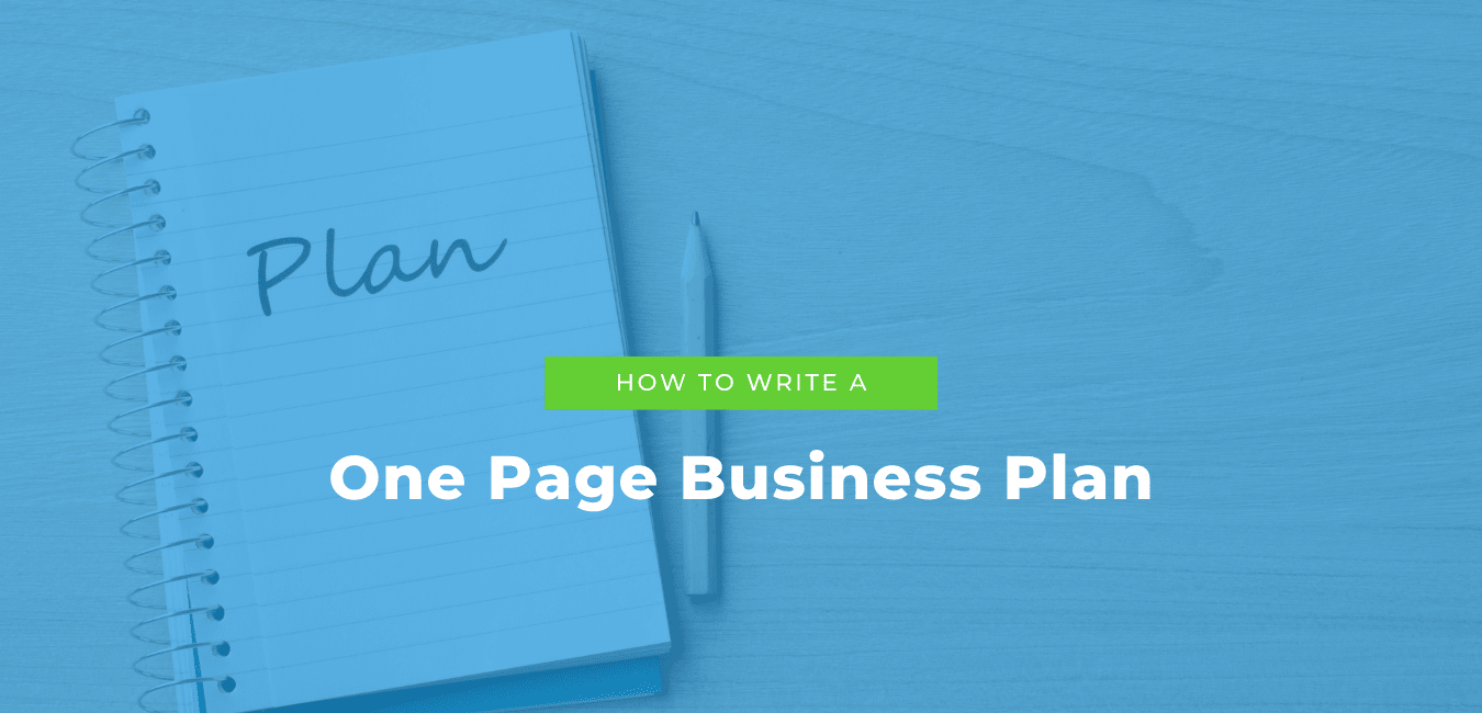 Write a one page business plan | WE Mana